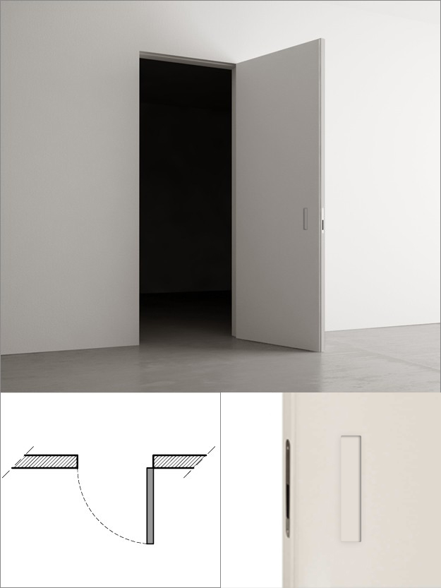 Porte battante 90x300 cm | Portesinvisibles.fr